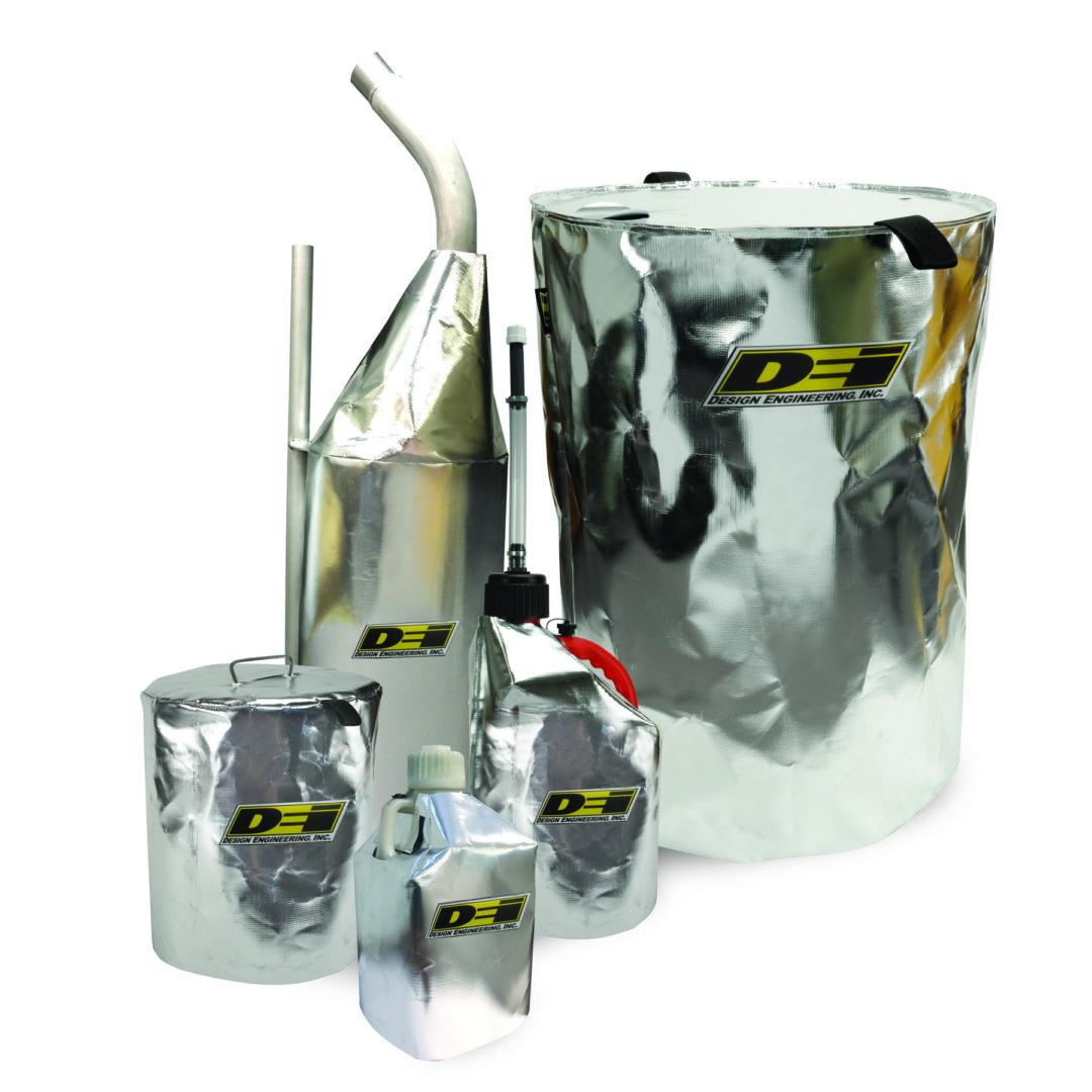 Reflective fuel can covers for racers - Indie Garage