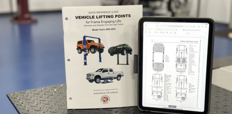 Use new ALI Lifting Points Guide to properly lift vehicles - Indie Garage